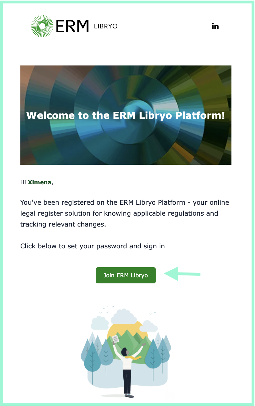 Logging in to the ERM Libryo Platform