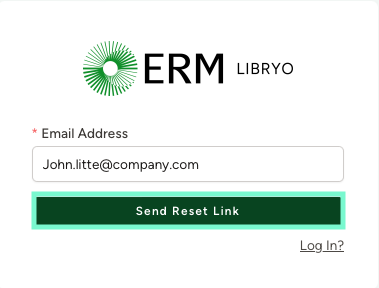 Logging in to the ERM Libryo Platform