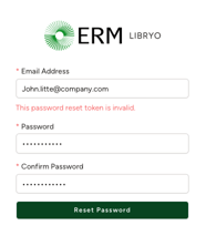 Logging in to the ERM Libryo Platform