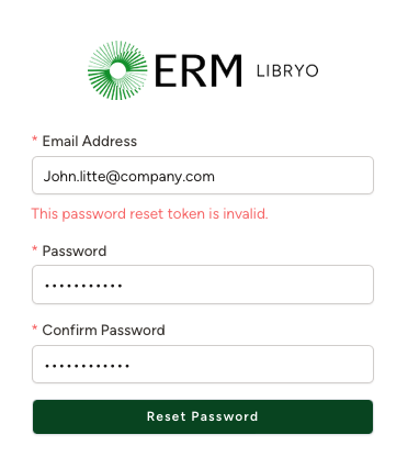 Log in to the Libryo Sites application
