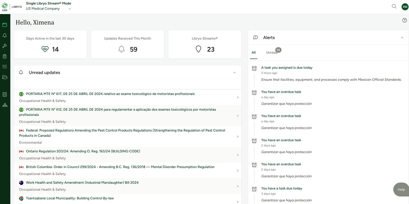 Logging in to the ERM Libryo Platform