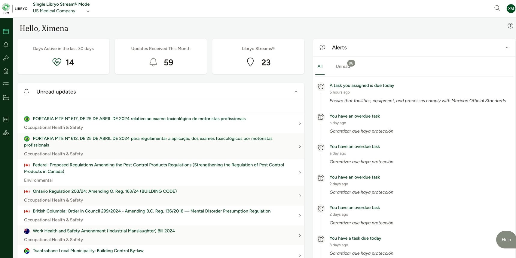 Logging in to the ERM Libryo Platform