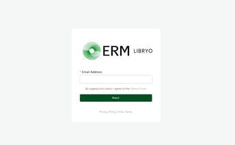 Logging in to the ERM Libryo Platform
